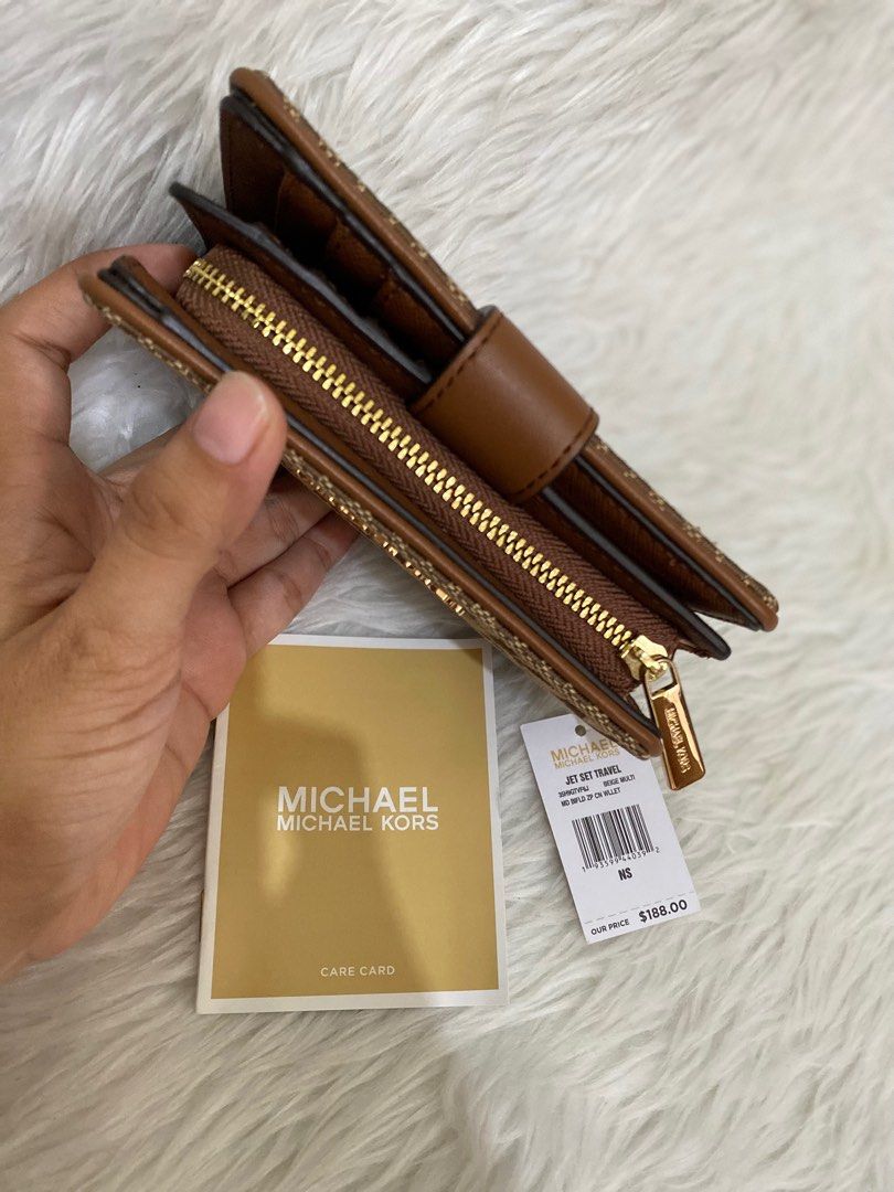 MK Bifold Canvas Wallet Original New Unused, Women's Fashion, Bags ...