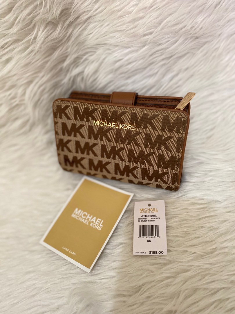 MK Bifold Canvas Wallet Original New Unused, Women's Fashion, Bags ...