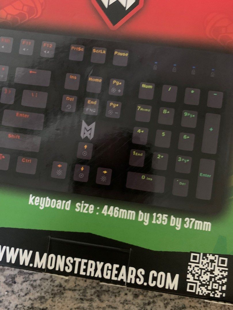 MonsterX Minotaur Esports Gaming RGB Mechanical Keyboard Monster X ...
