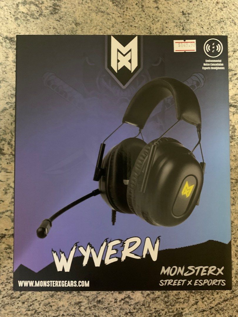 MonsterX Wyvern Esports Gaming Headset Monster X, Audio, Headphones ...