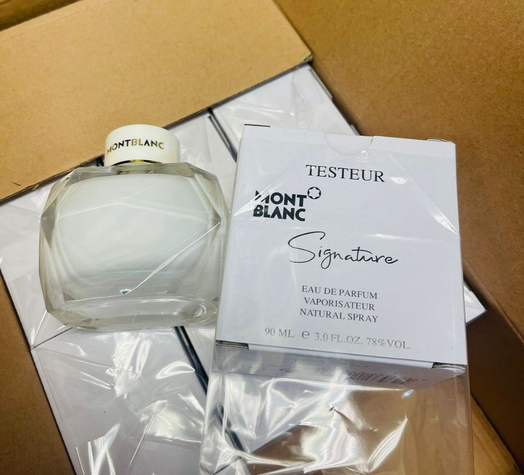 Mont blanc signature tester unit 90ml edp, Beauty & Personal Care ...