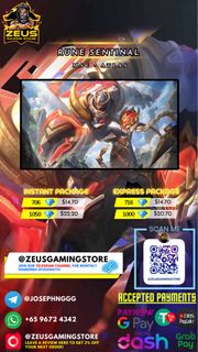 MSC RUNE SENTINIEL ATLAS MLBB MOBILE LEGENDS DIAMONDS, Video Gaming ...