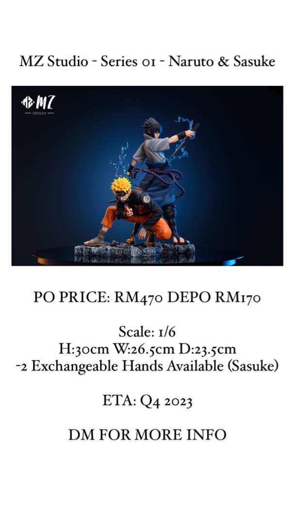 MZ Studio - Naruto & Sasuke, Hobbies & Toys, Toys & Games on Carousell