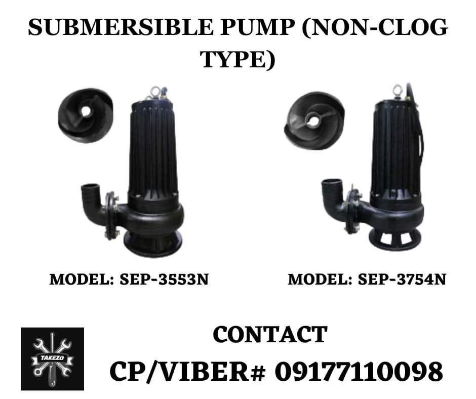 NON-CLOG TYPE SUBMERSIBLE PUMP, Commercial & Industrial, Construction ...