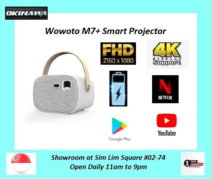 Okinawa Wowoto M7+ Smart Android Home Theater Cinema Portable Mini ...