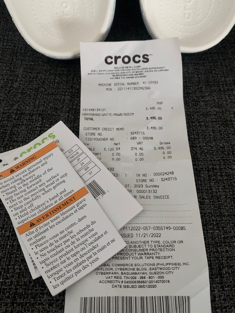 Original Bayaband Clog in White w/ Receipt on Carousell