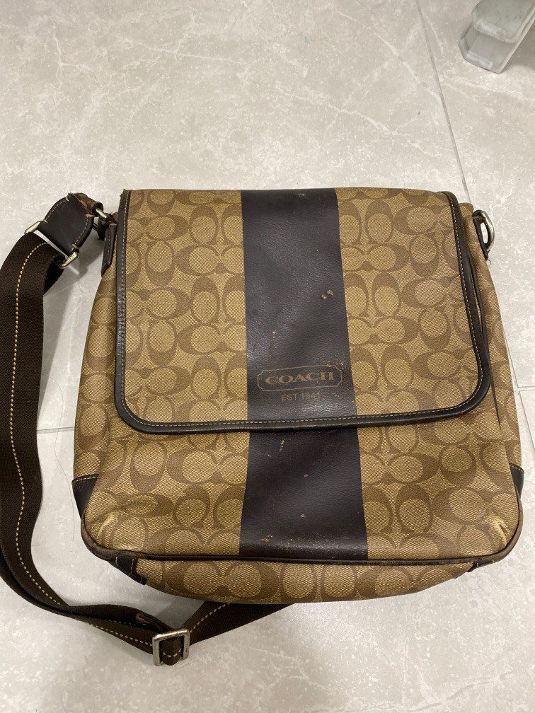 Original Coach sling bag, Men's Fashion, Bags, Sling Bags on Carousell