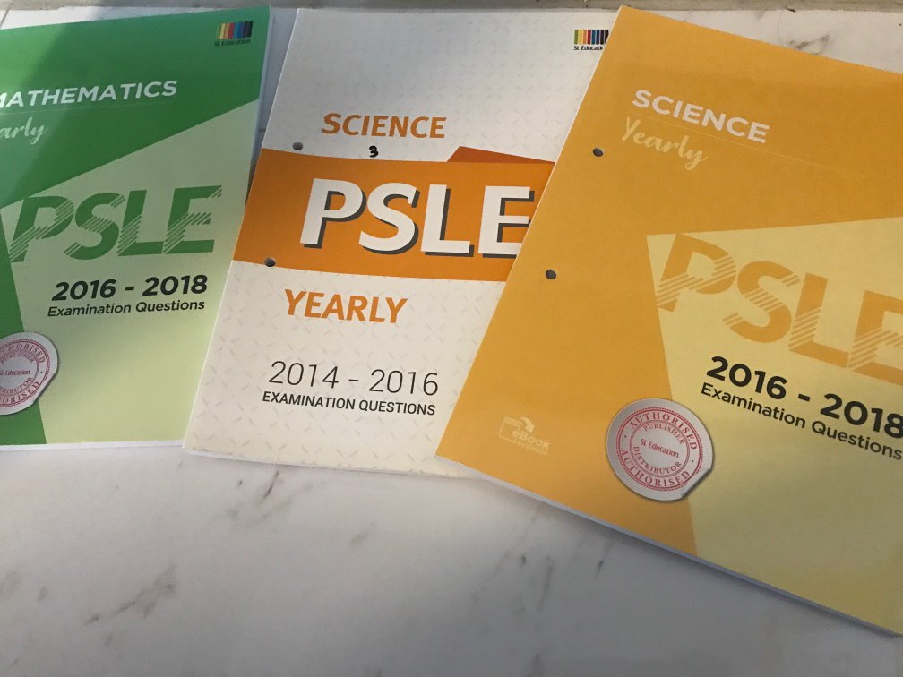 P6 PSLE Science Math past year papers, Hobbies & Toys, Books ...