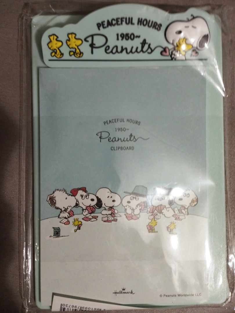 Peanuts notepad with clip file, Hobbies & Toys, Stationery & Craft ...