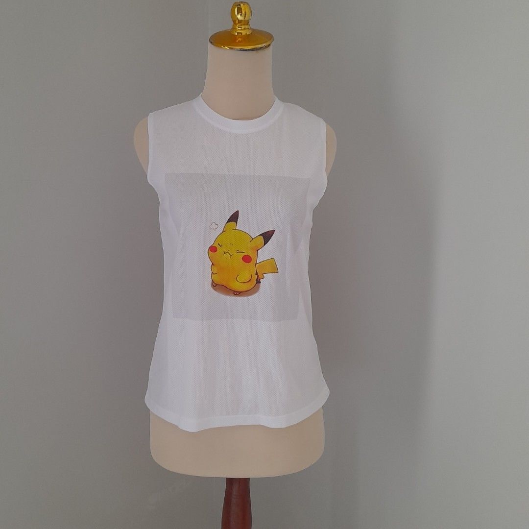 Pikachu Top, Fesyen Wanita, Pakaian Wanita, Atasan di Carousell
