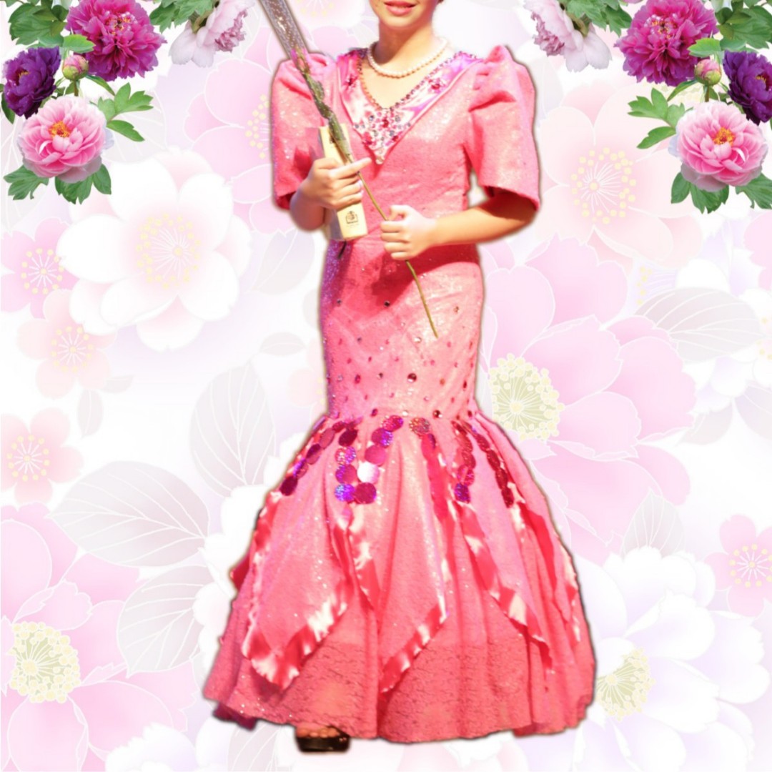 Pink Filipiniana Gown for Sagala/Santacruzan (Mermaid Skirt) on Carousell