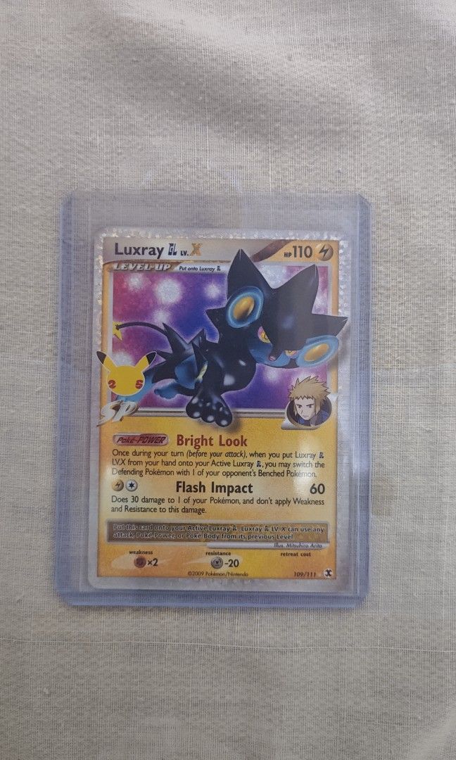 Pokemon - Luxray GL Lv. X, Hobbies & Toys, Toys & Games on Carousell