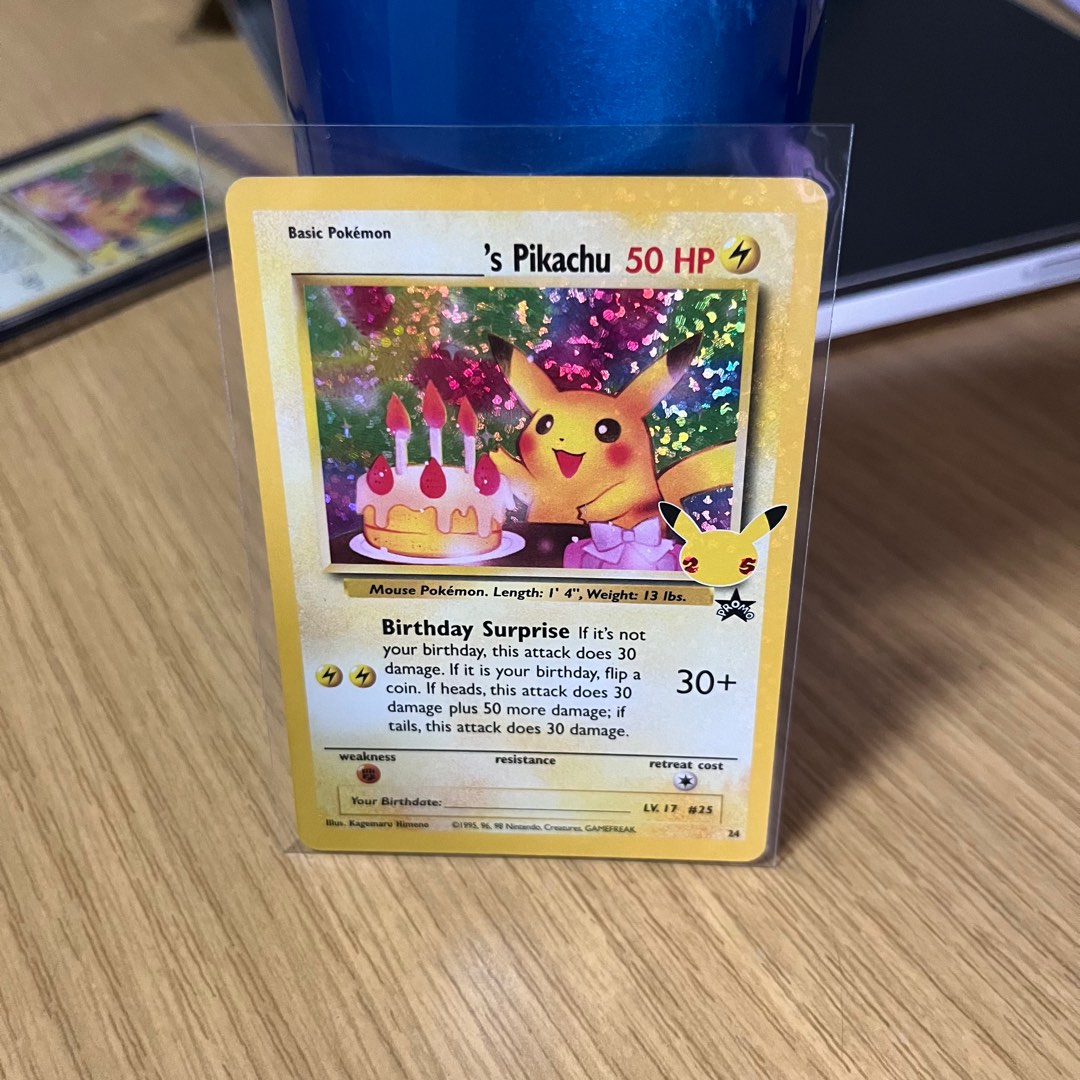 Pokemon celebrations happy birthday Pikachu card, Hobbies & Toys, Toys ...