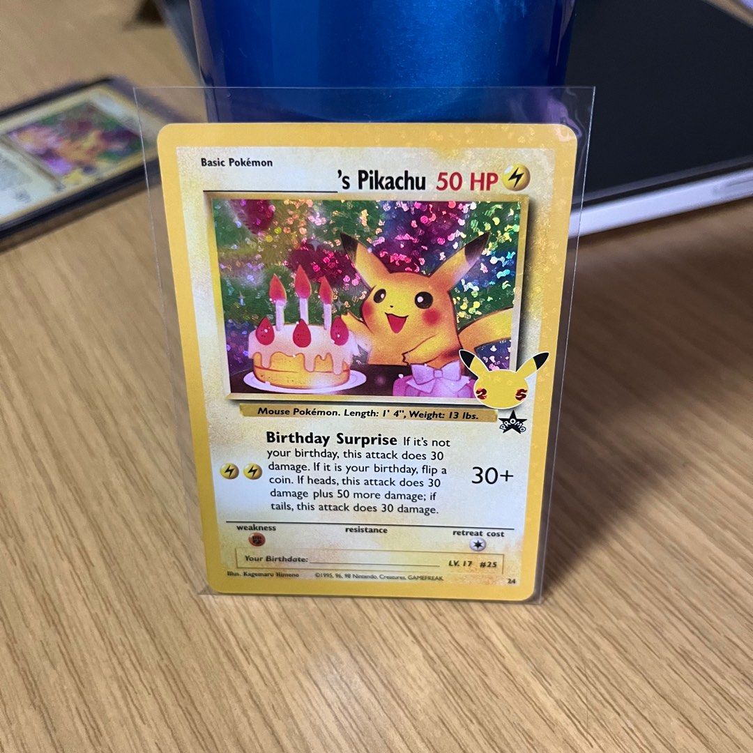 Pokemon celebrations happy birthday Pikachu card, Hobbies & Toys, Toys ...