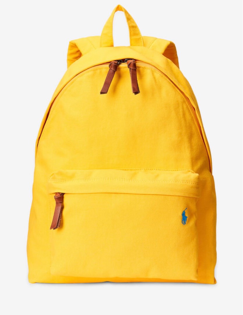 Polo Ralph Lauren yellow canvas backpack on Carousell