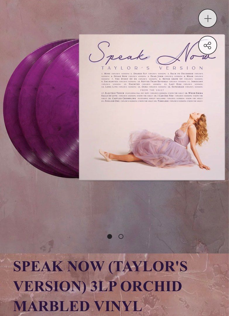 Free shipping Pre order Store Exclusive Taylor Swift SPEAK NOW (TAYLOR ...