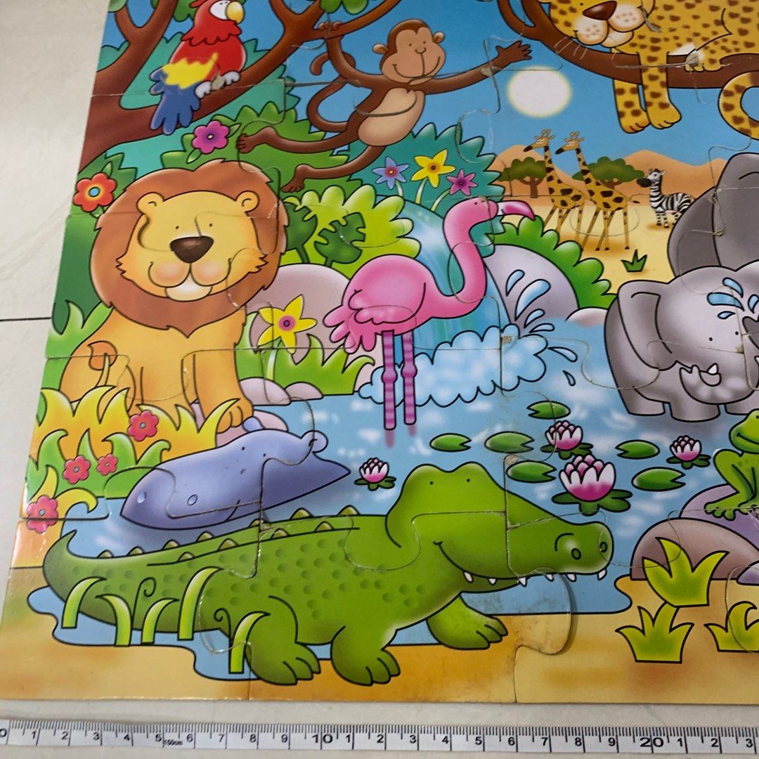 Puzzle binatang/puzzle hewan/puzzle besar/puzzle animal/puzzle 25 pcs ...