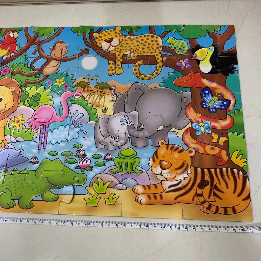 Puzzle binatang/puzzle hewan/puzzle besar/puzzle animal/puzzle 25 pcs ...