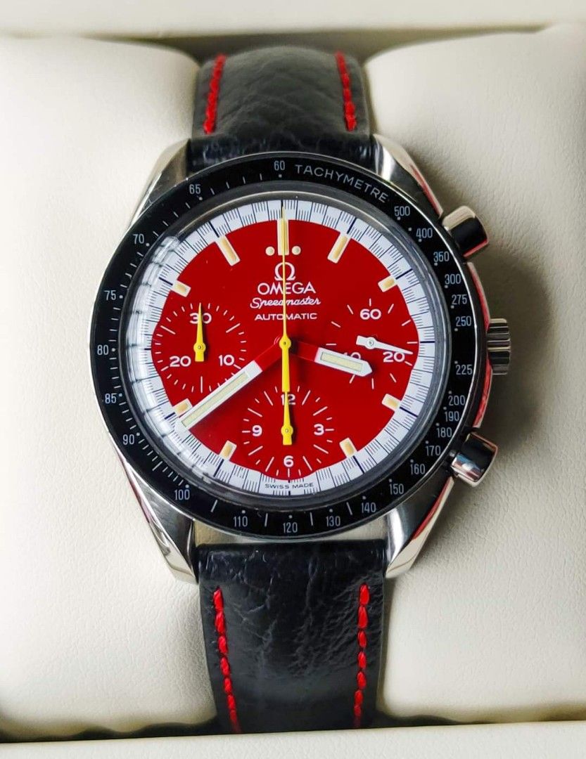 RARE OMEGA SPEEDMASTER SCHUMACHER, Luxury, Watches on Carousell