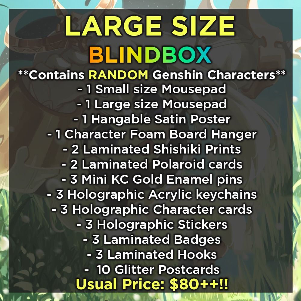 [READYSTOCKS] Genshin Impact Blind box Genshin Mystery Box Genshin ...