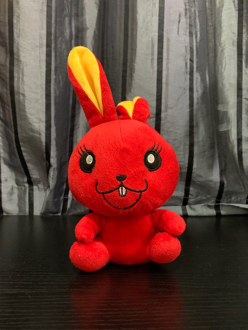 Red Bunny Plush, Hobbies & Toys, Toys & Games on Carousell