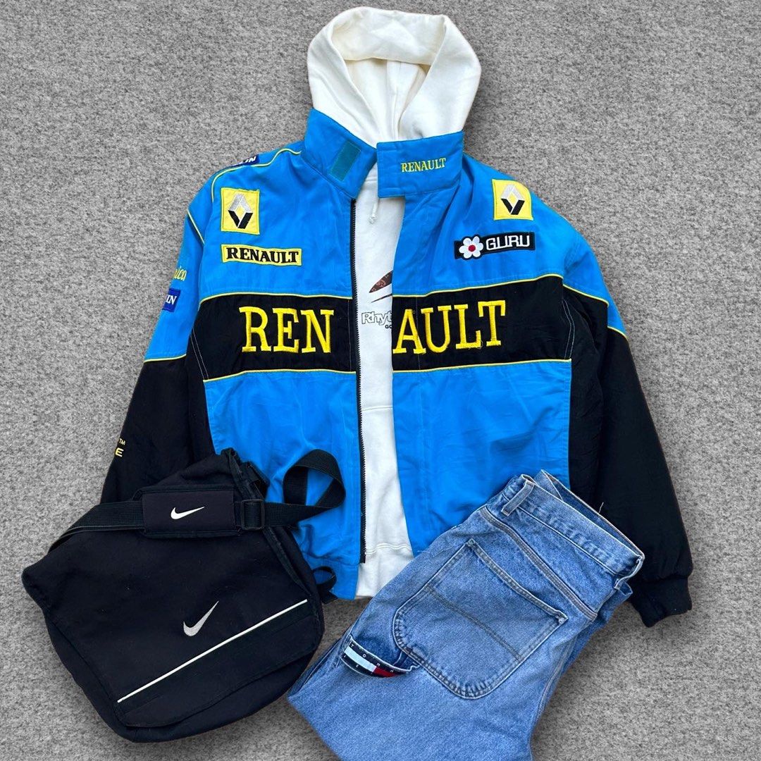 Renault Vintage Racing Jacket, Men's Fashion, Coats, Jackets and ...