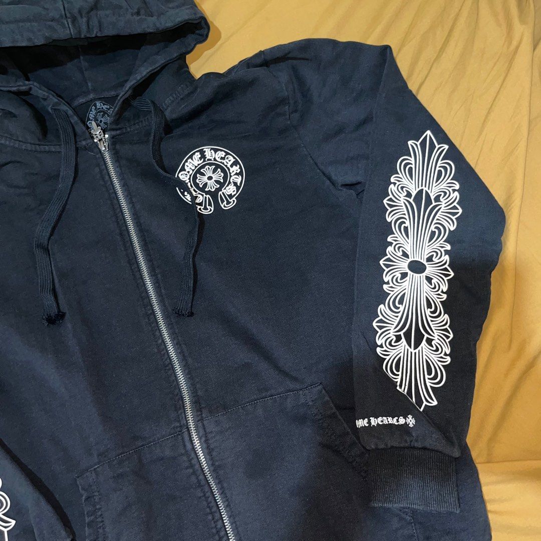 ‼️RUSH‼️ Black Chrome Hearts Jacket, Women's Fashion, Coats, Jackets ...