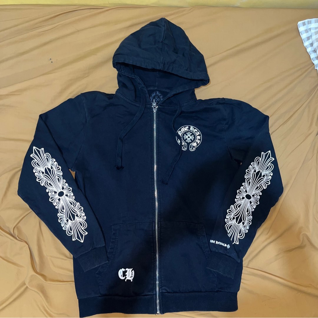 ‼️RUSH‼️ Black Chrome Hearts Jacket, Women's Fashion, Coats, Jackets ...