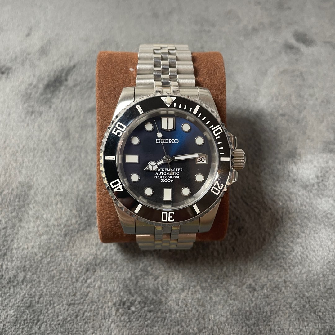Seiko custom modded watch submariner build, Men's Fashion, Watches ...