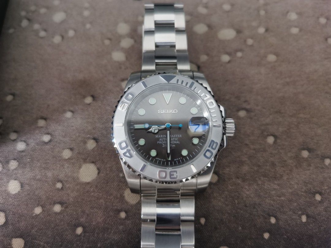 Seiko mod custom Yacht Master Marine master, Men's Fashion, Watches ...