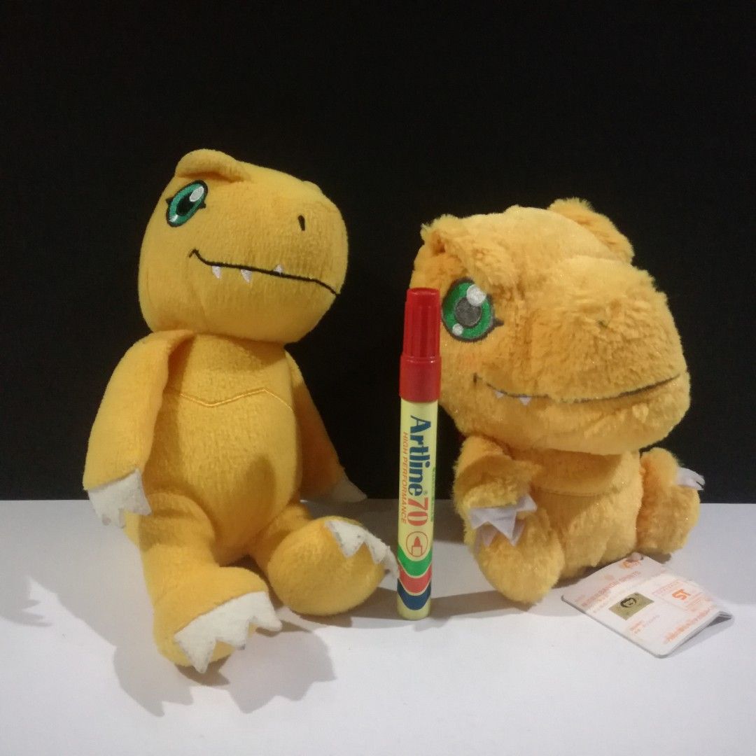 (Set) Digimon Agumon Plushie, Hobbies & Toys, Toys & Games on Carousell