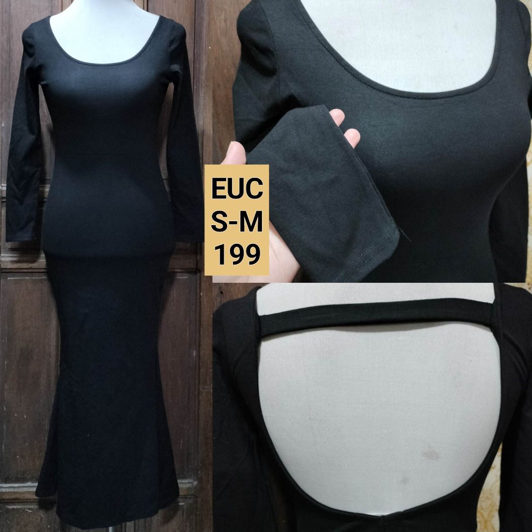 Sexy Black Bodycon Maxi Dress On Carousell