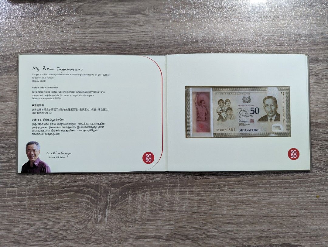 SG50 Commemorative Notes, Hobbies & Toys, Memorabilia & Collectibles ...
