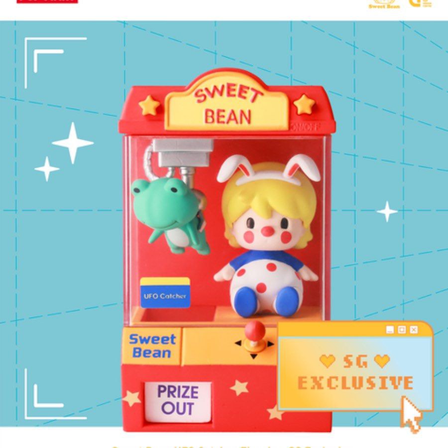 SG EXCLUSIVE POPMART- SWEET BEAN UFO CATCHER FIGURINE, Hobbies & Toys ...