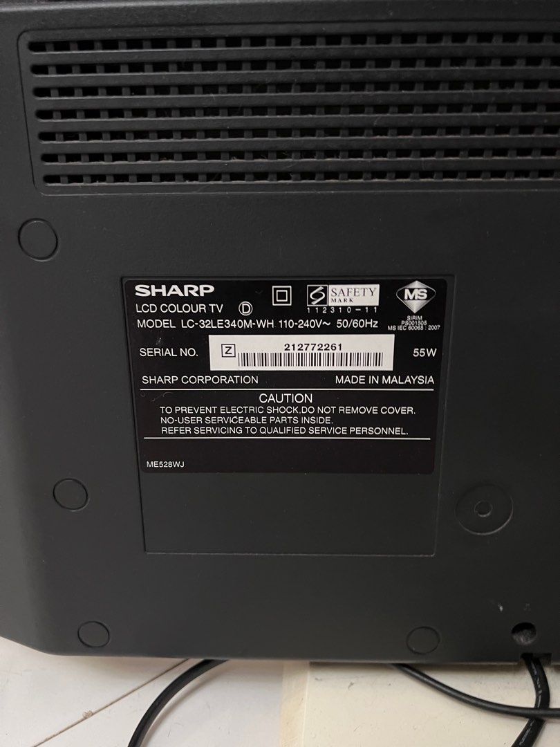 Sharp LCD TV - White (32Inch), TV & Home Appliances, TV & Entertainment ...