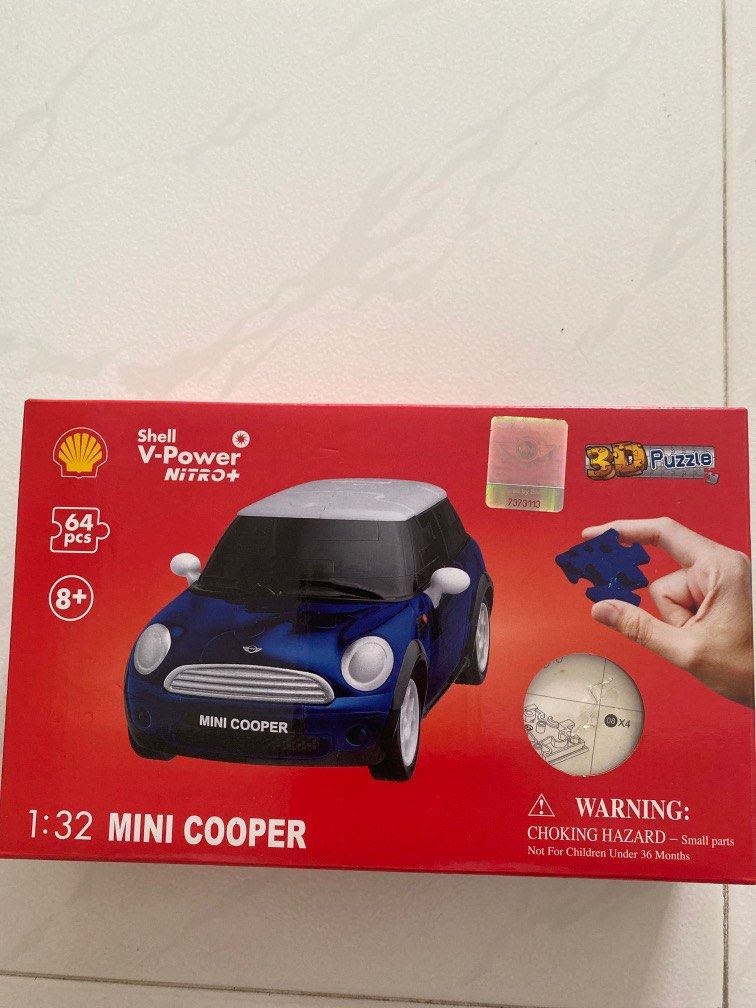 Shell 3D puzzle Mini Cooper, Hobbies & Toys, Toys & Games on Carousell