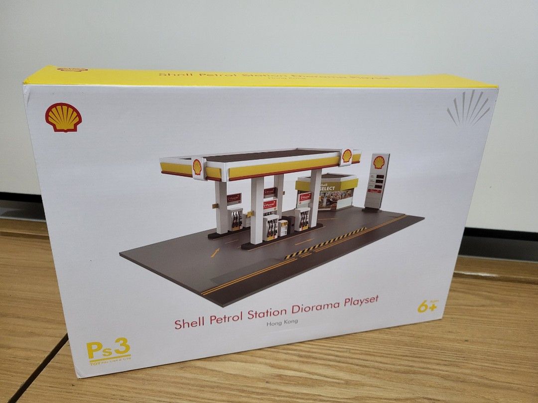 Shell petrol station Diorama Set ATS64026, 興趣及遊戲, 玩具 & 遊戲類 - Carousell