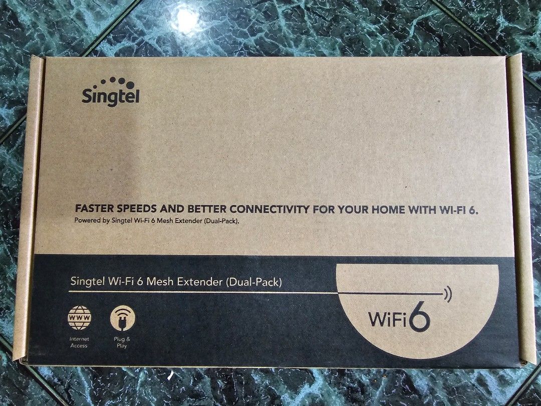 Singtel Wifi 6 mesh router dual pack (AP5690W), Computers & Tech, Parts ...
