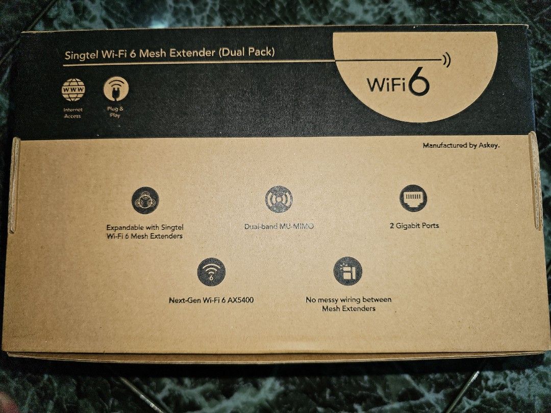 Singtel Wifi 6 mesh router dual pack (AP5690W), Computers & Tech, Parts ...
