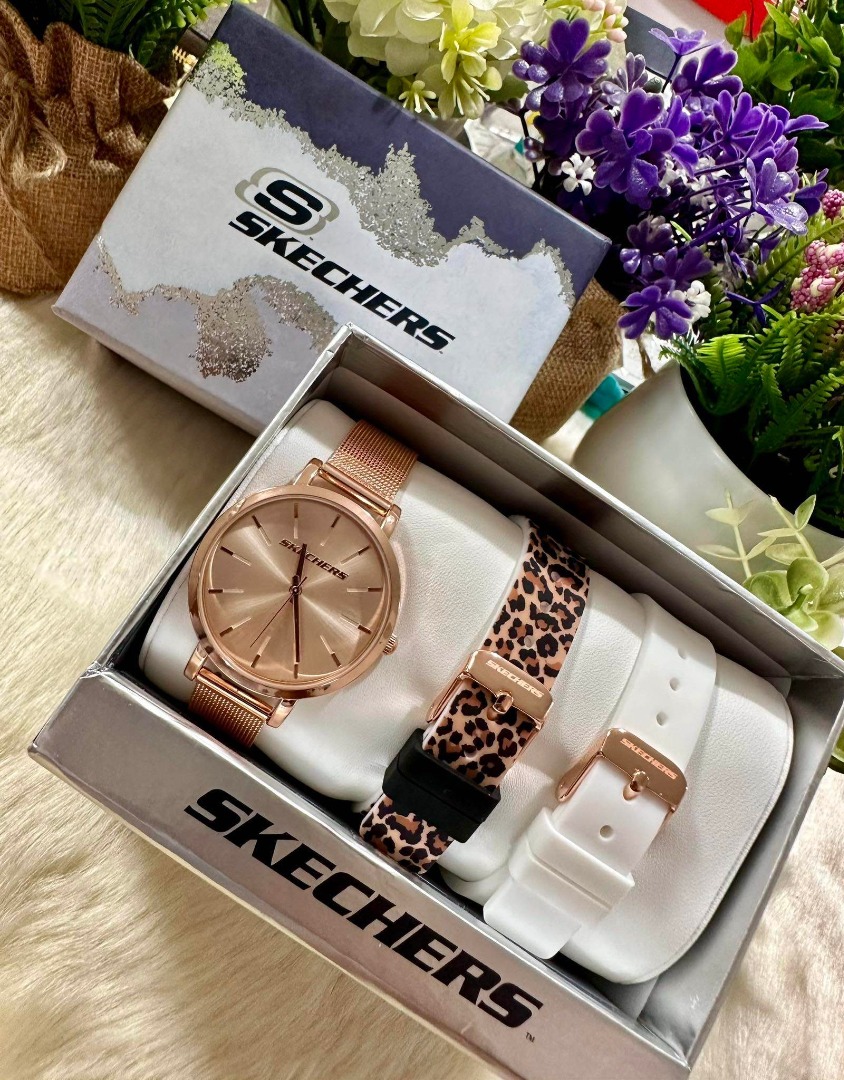 SKECHERS Set with 2 extra strap, Women's Fashion, Watches & Accessories ...