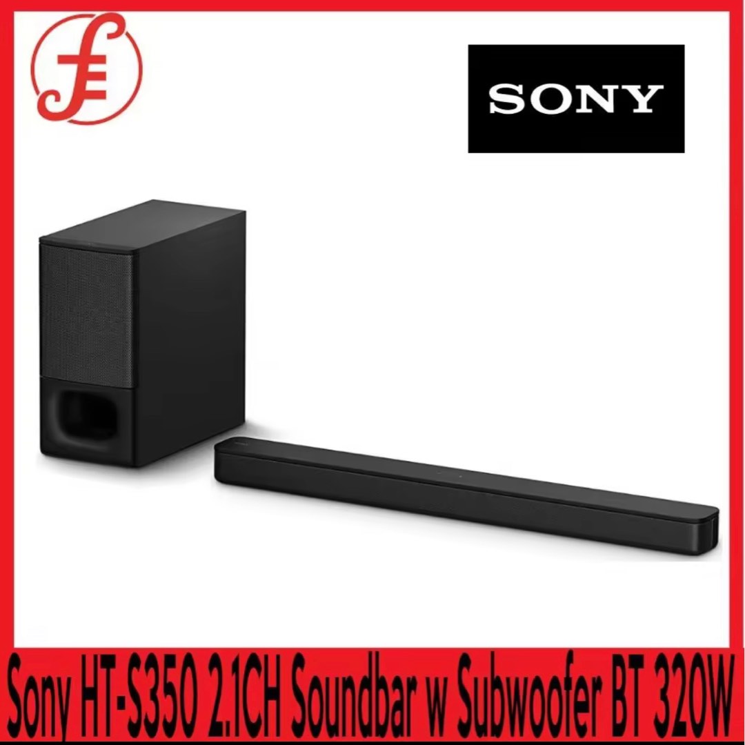SONY HT - S350 SOUNDBAR WITH POWERFUL WIRELESS SUBWOOFER, Audio ...