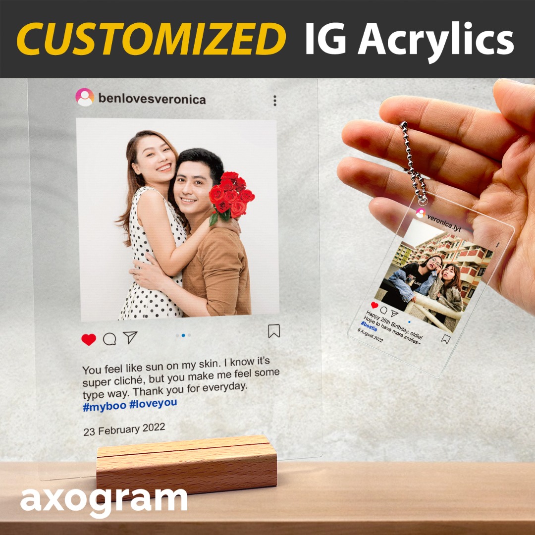 Spotify Acrylic Frame | Personalised Insta Post Keychain | Customised ...