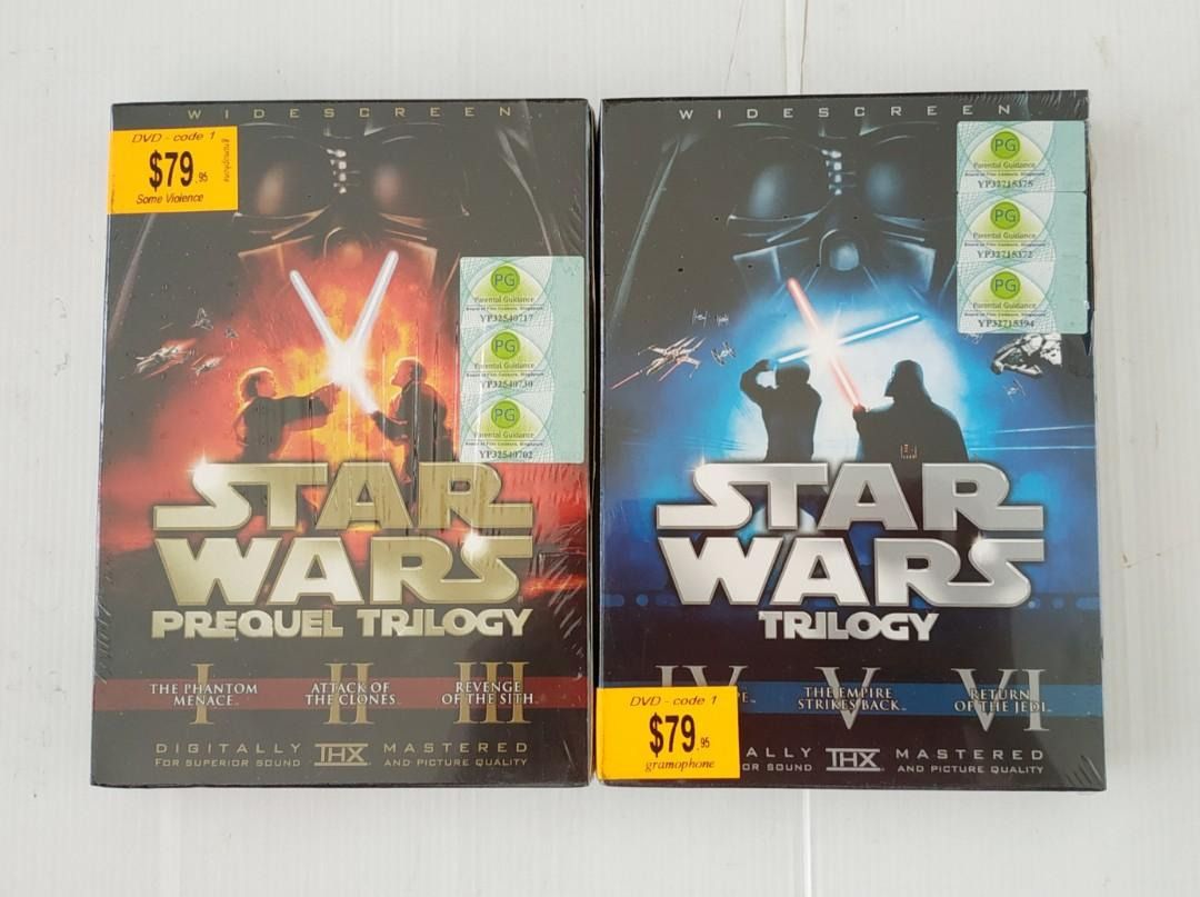 Star Wars Prequel Trilogy & Star Wars Trilogy DVDs (US Edition ...