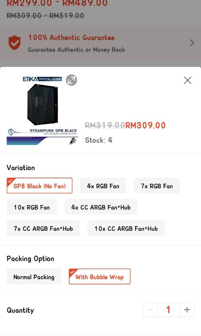 1st player Steampunk SP8 pc case, Computers & Tech, Desktops on Carousell