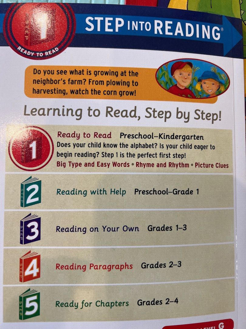 Step into reading 1 (preschoolers easy reading set, Hobbies & Toys ...