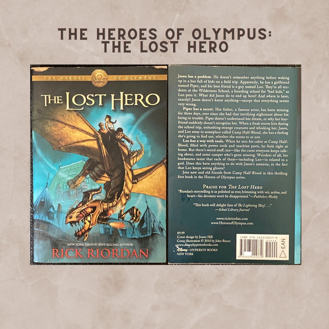 The Heroes of Olympus: The Lost Hero Book by Rick Riordan on Carousell