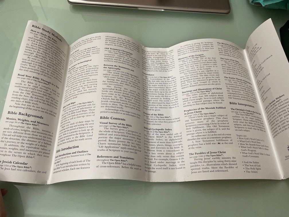 The Open Bible NKJV Expanded Edition (older edition), Hobbies & Toys ...