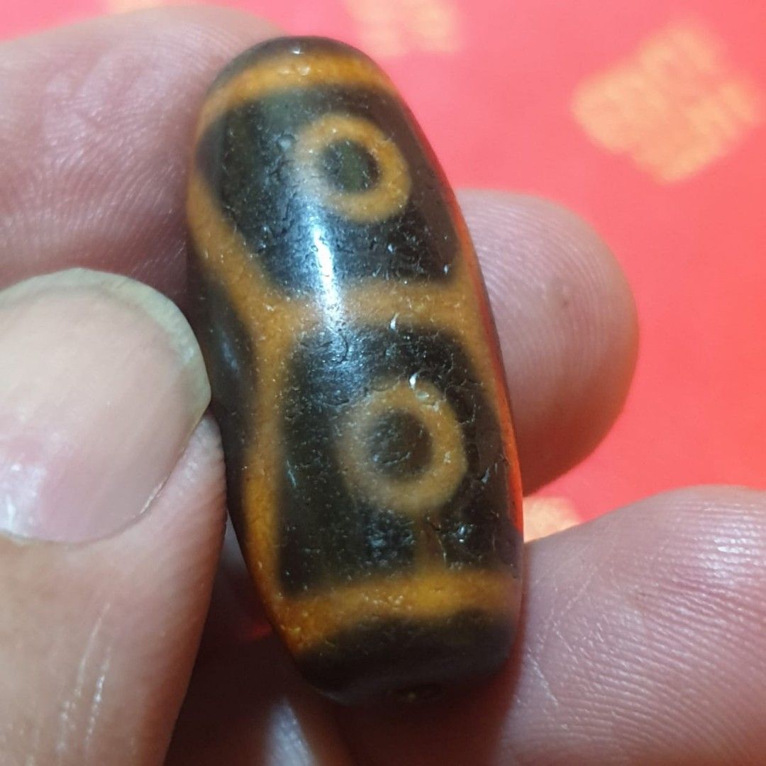 Tibetan Dragon 6 Eyes Dzi Bead 14mm x 32mm, Hobbies & Toys ...