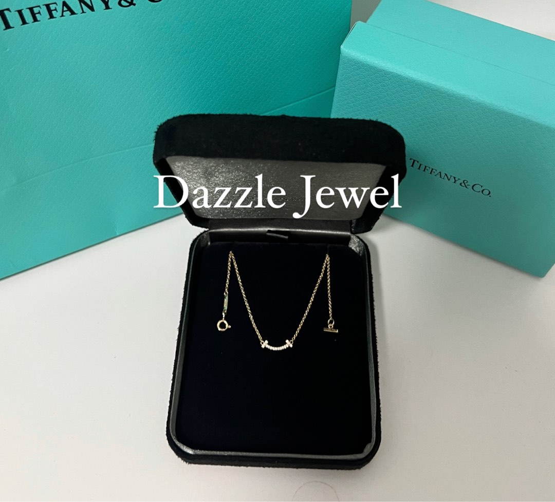 Tiffany smile mini with diamonds - 18k gold custom, Women's Fashion ...