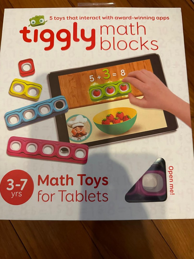 Tiggly Math Blocks for Tablet, Babies & Kids, Infant Playtime on Carousell